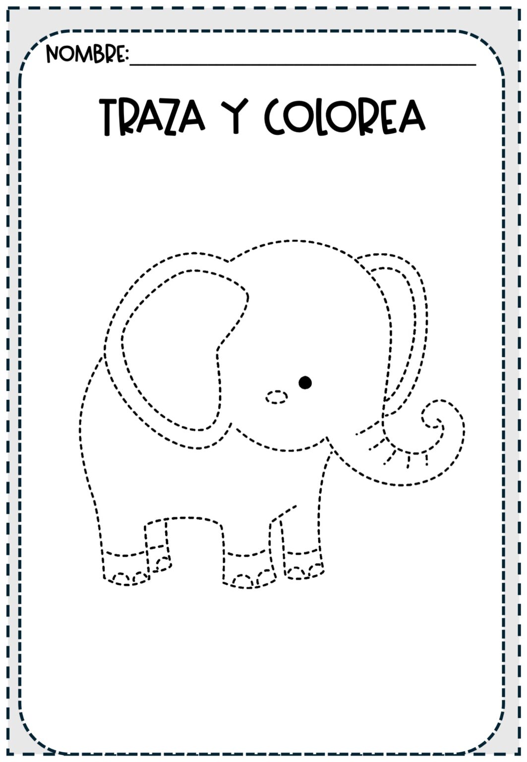 GRAFOMOTRICIDAD traza, diviértete y colorea -Orientacion Andujar