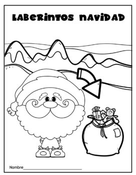 Laberintos navideños para jugar y divertirse -Orientacion Andujar