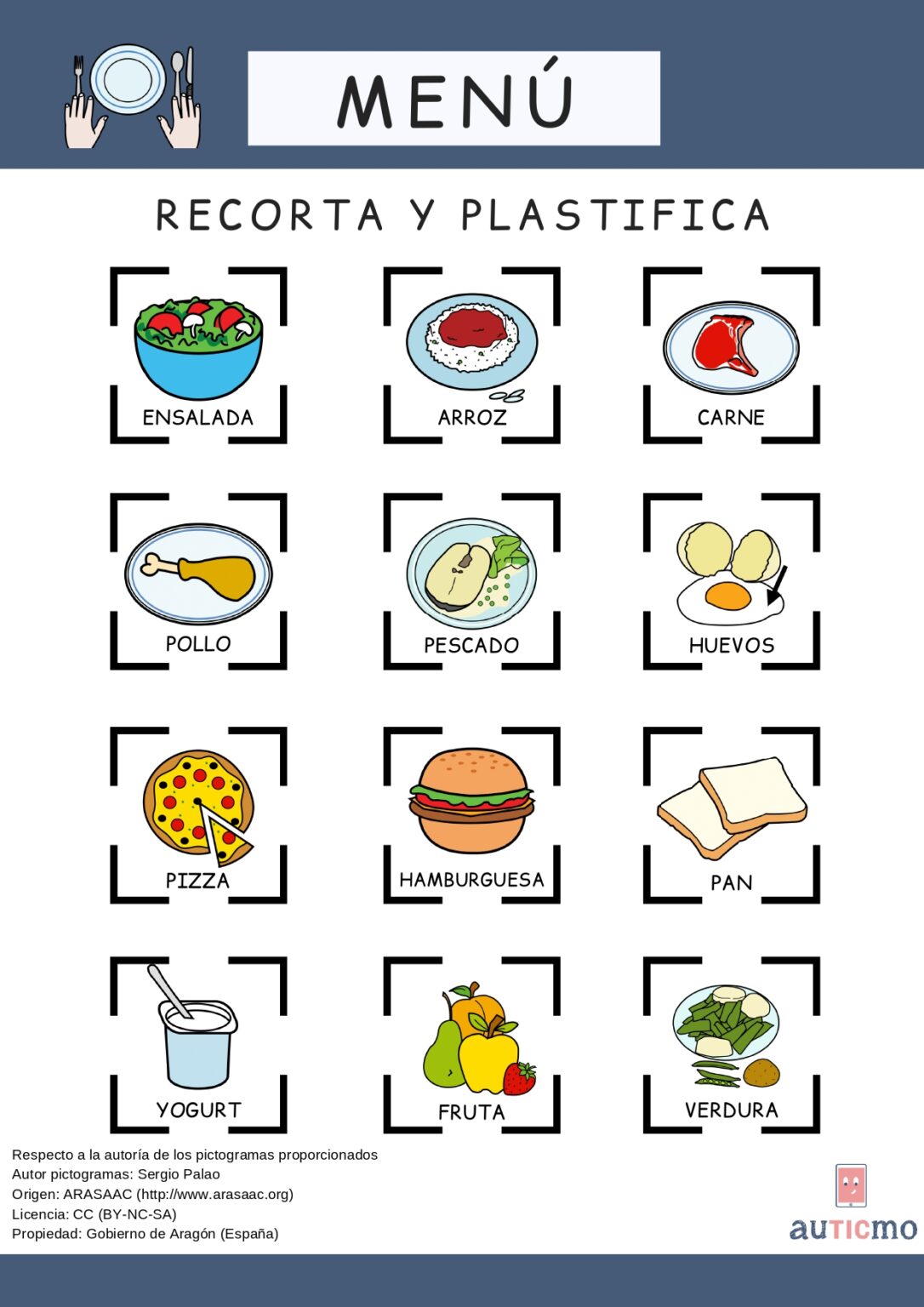Plantillas Rutinas diarias con apoyos visuales TEA -Orientacion Andujar