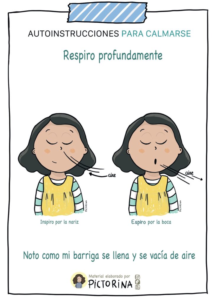 Técnicas de relajación para volver a la calma con pictogramas ...
