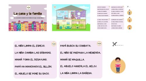 Trabajamos la comprensión lectora La casa y la familia -Orientacion Andujar