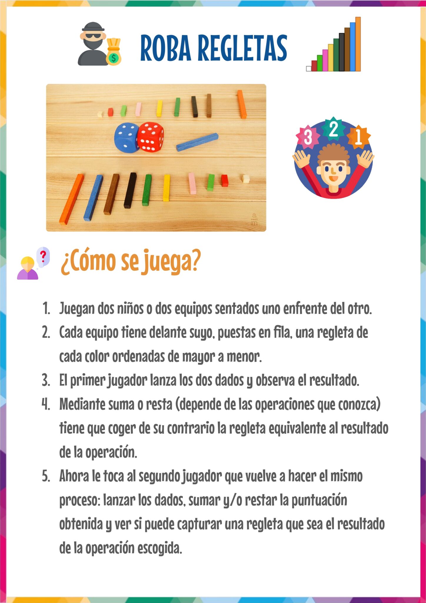 Tres juegos divertidos para utilizar los dados en clase -Orientacion ...