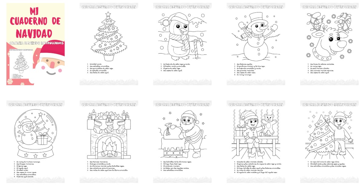 Hojas De Trabajo De Comprensión Navideña De Tercer Grado