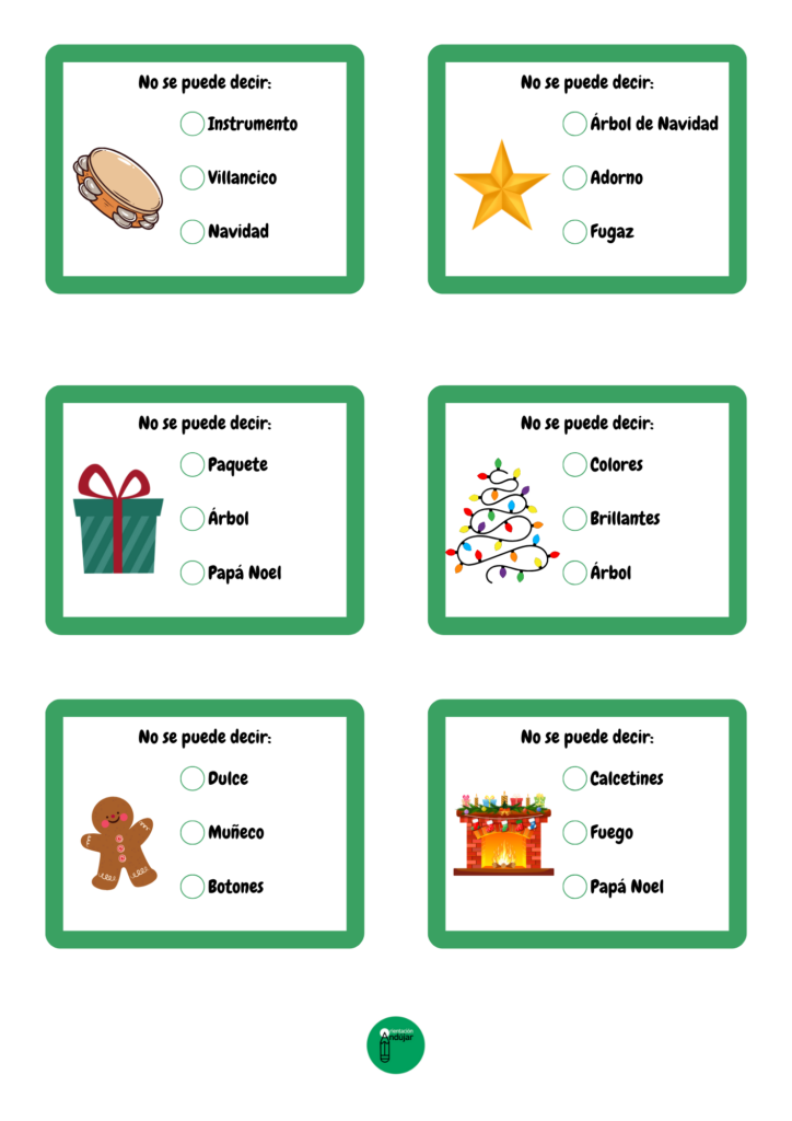 Divertido juego de vocabulario: El tabú navideño -Orientacion Andujar