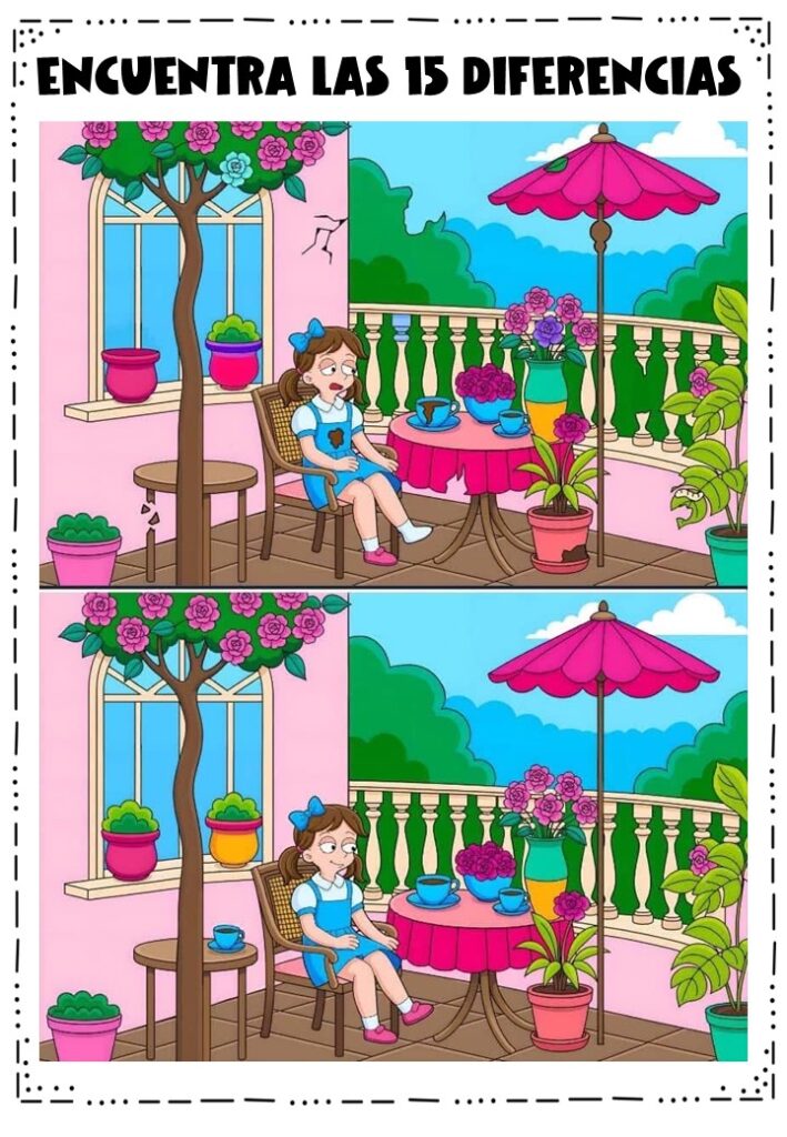 ACTIVIDADES DE ATENCION ENCUENTRA LAS 15 DIFERENCIAS -Orientacion Andujar