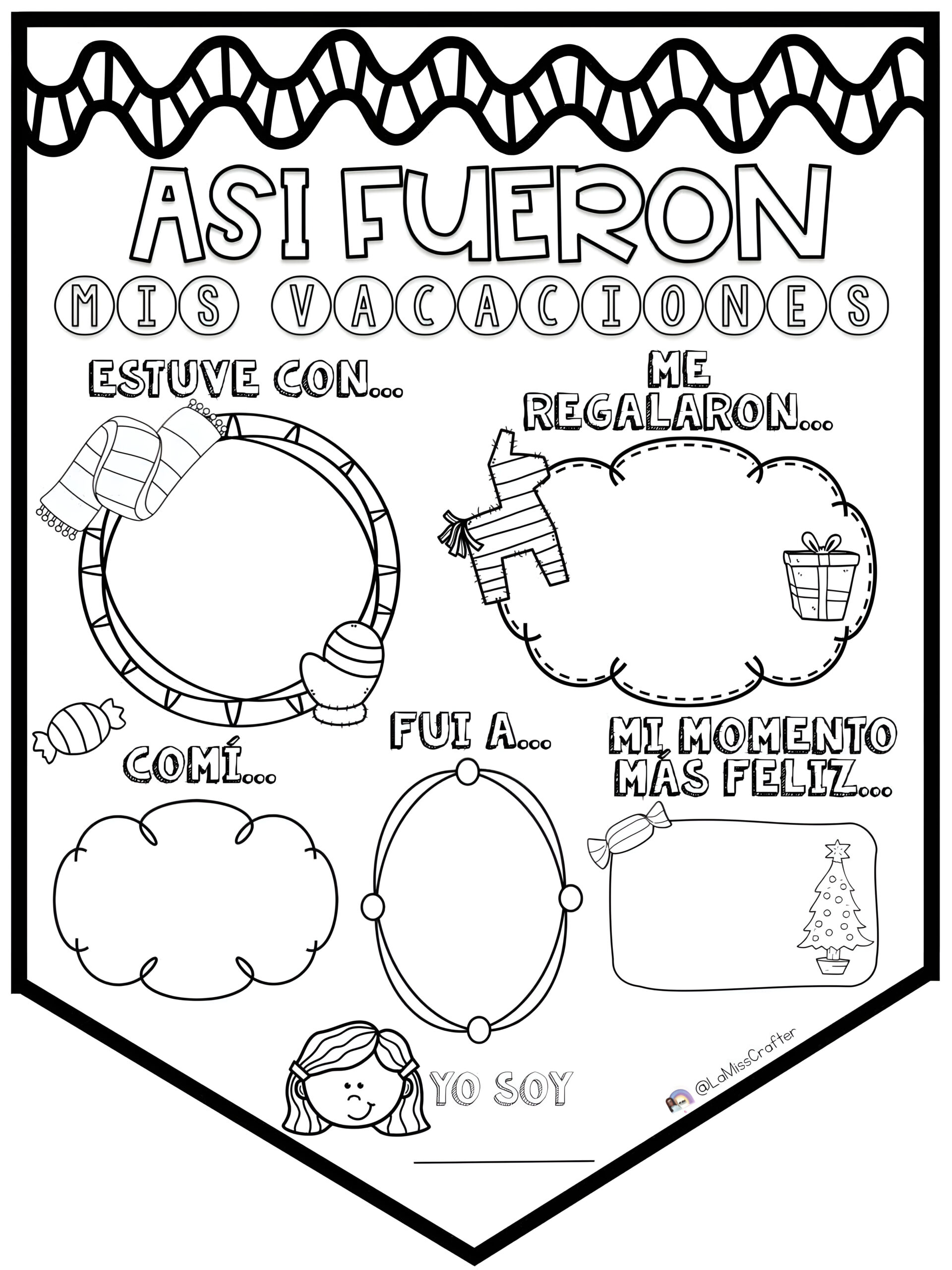 Banderines de Mis vacaciones de Navidad 2025 -Orientacion Andujar