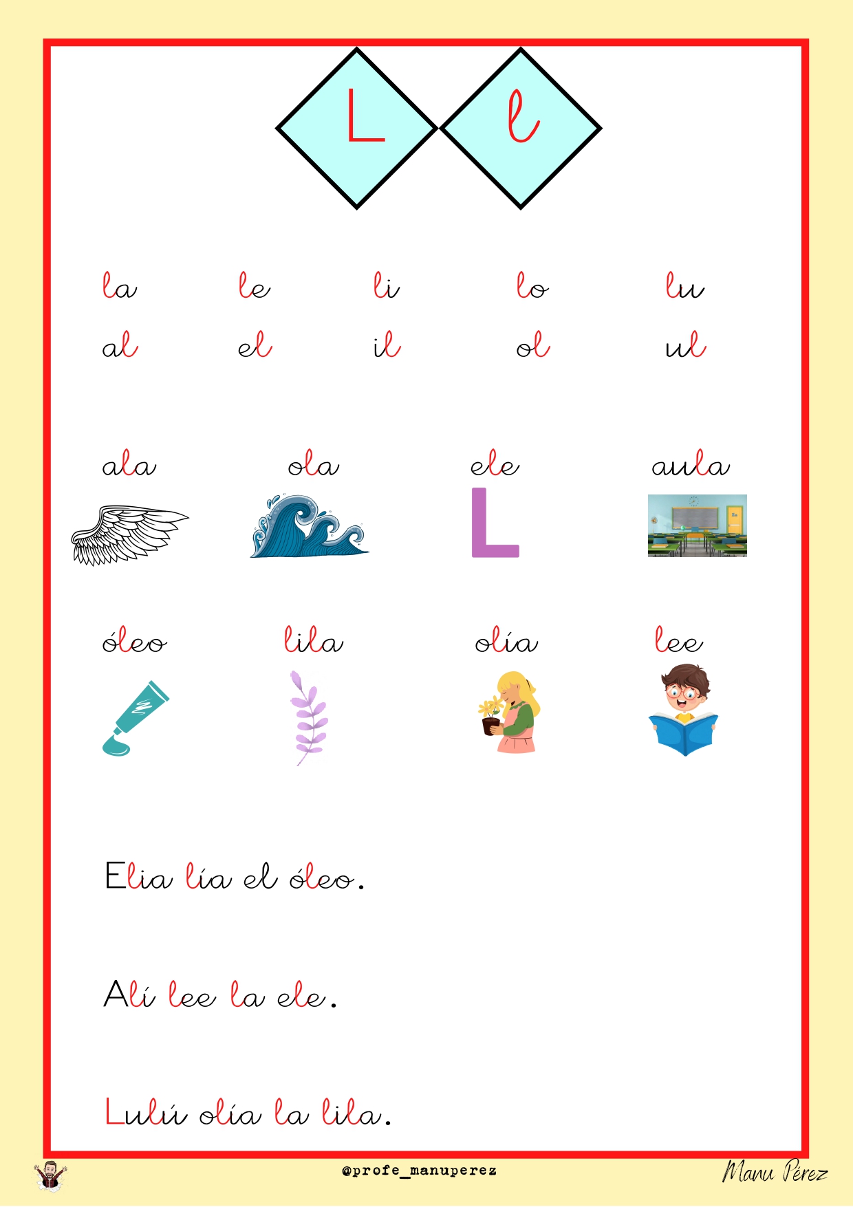 Cartilla de lectura 1º primaria todas las letras + sinfones ...