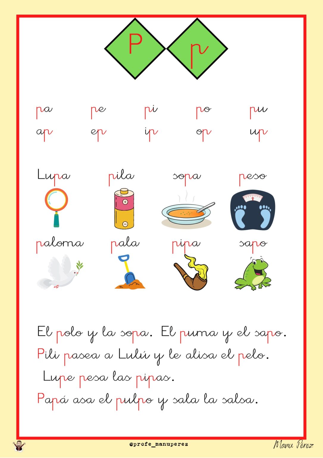 Cartilla de lectura 1º primaria todas las letras + sinfones ...