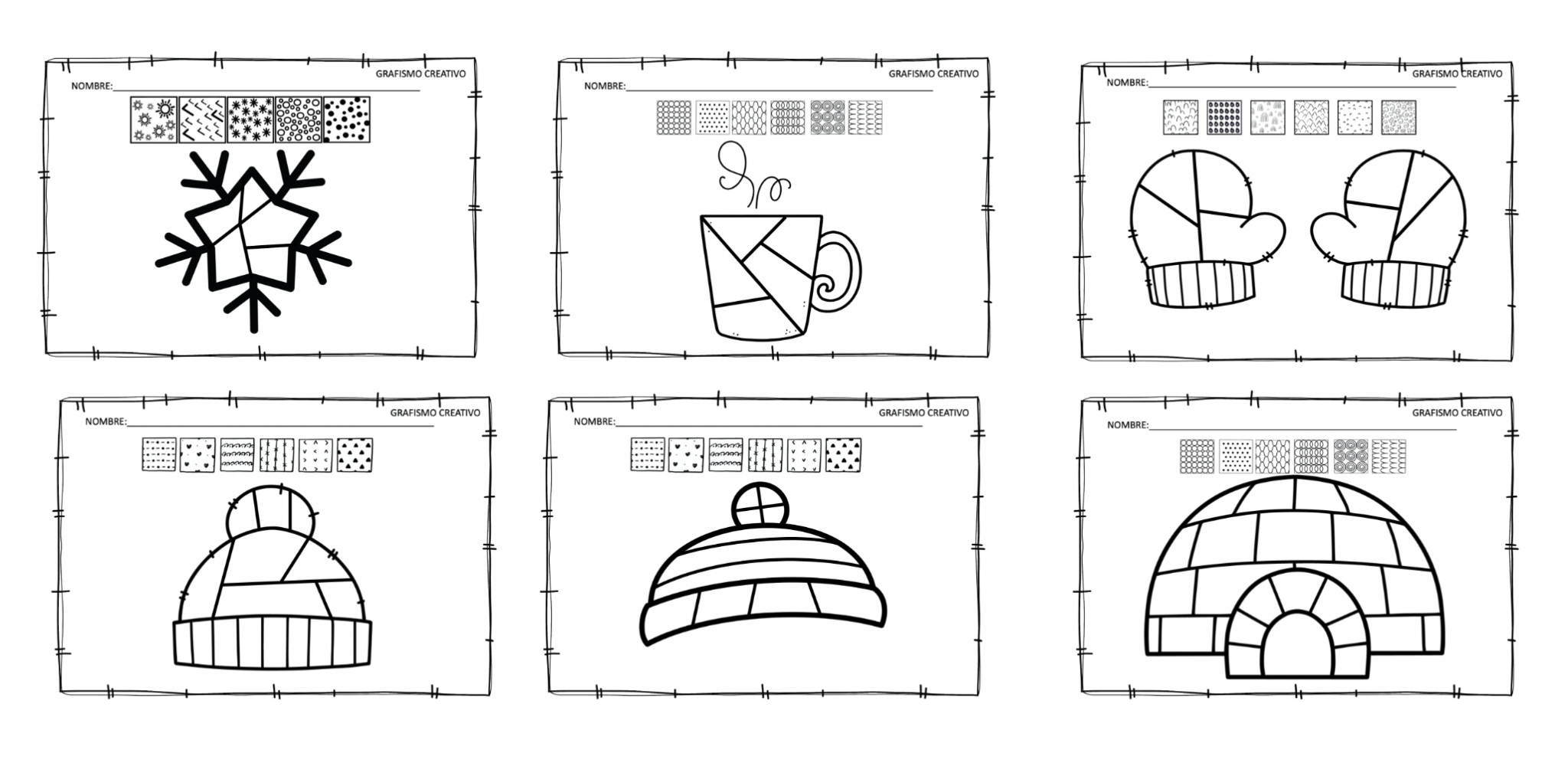 Cuaderno de grafismo creativo especial invierno -Orientacion Andujar