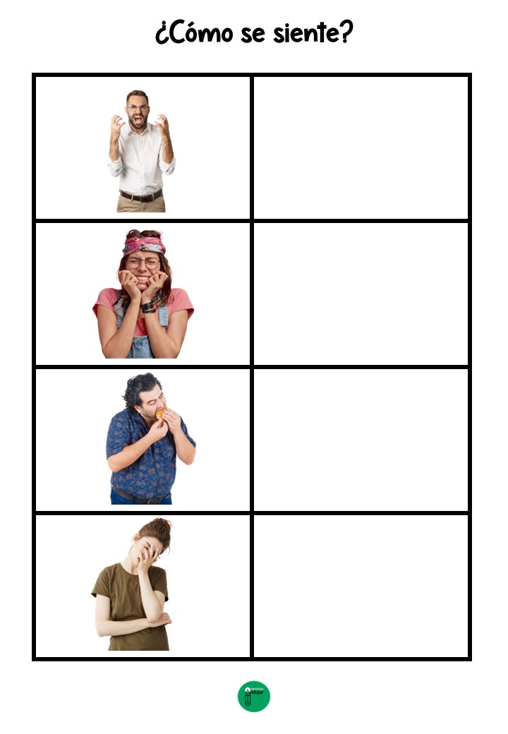 Material TEACCH para trabajar las emociones: ¿Cómo se siente ...