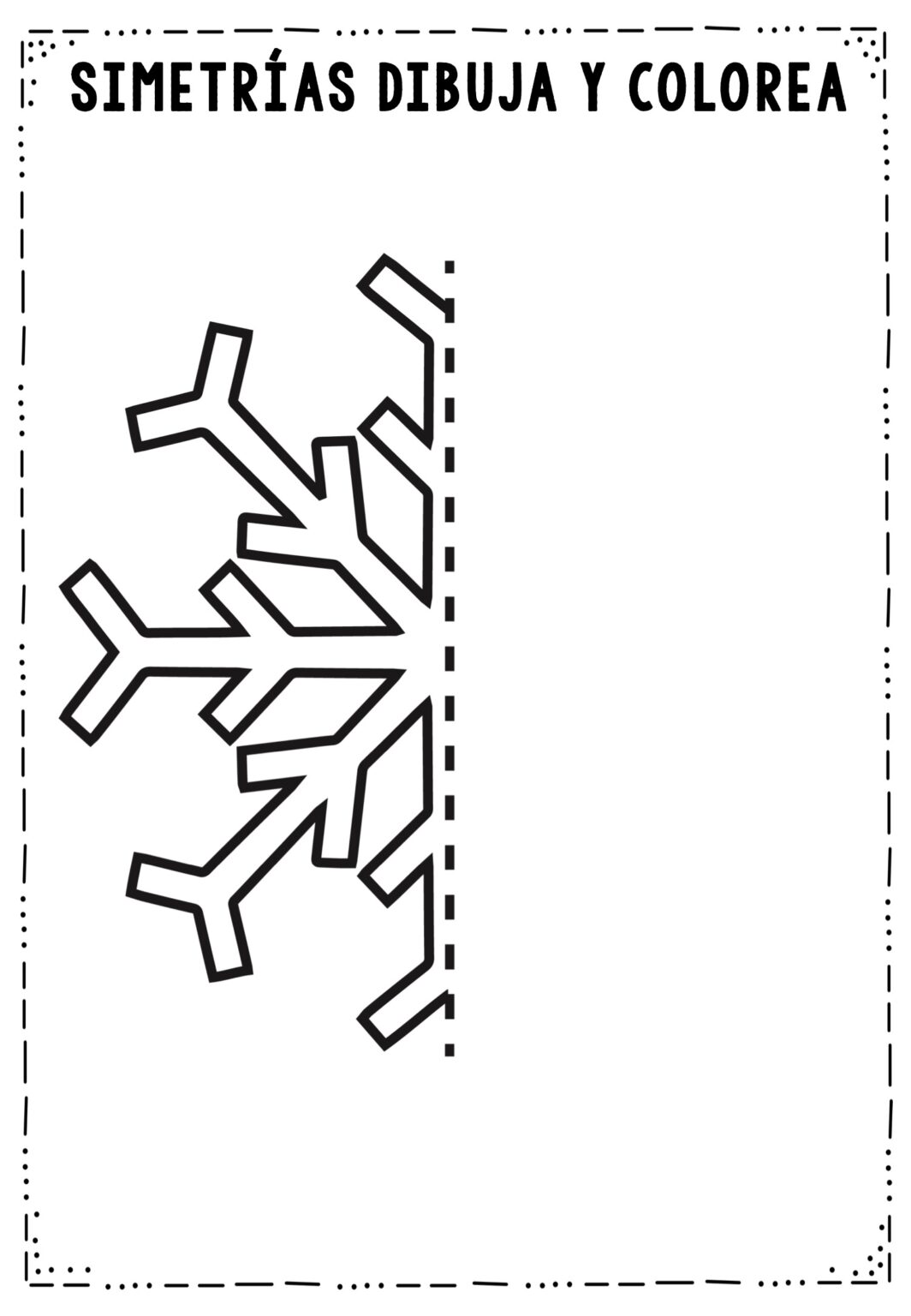 INVIERNO trabajamos la atención visual con estos dibujos de simetrías ...