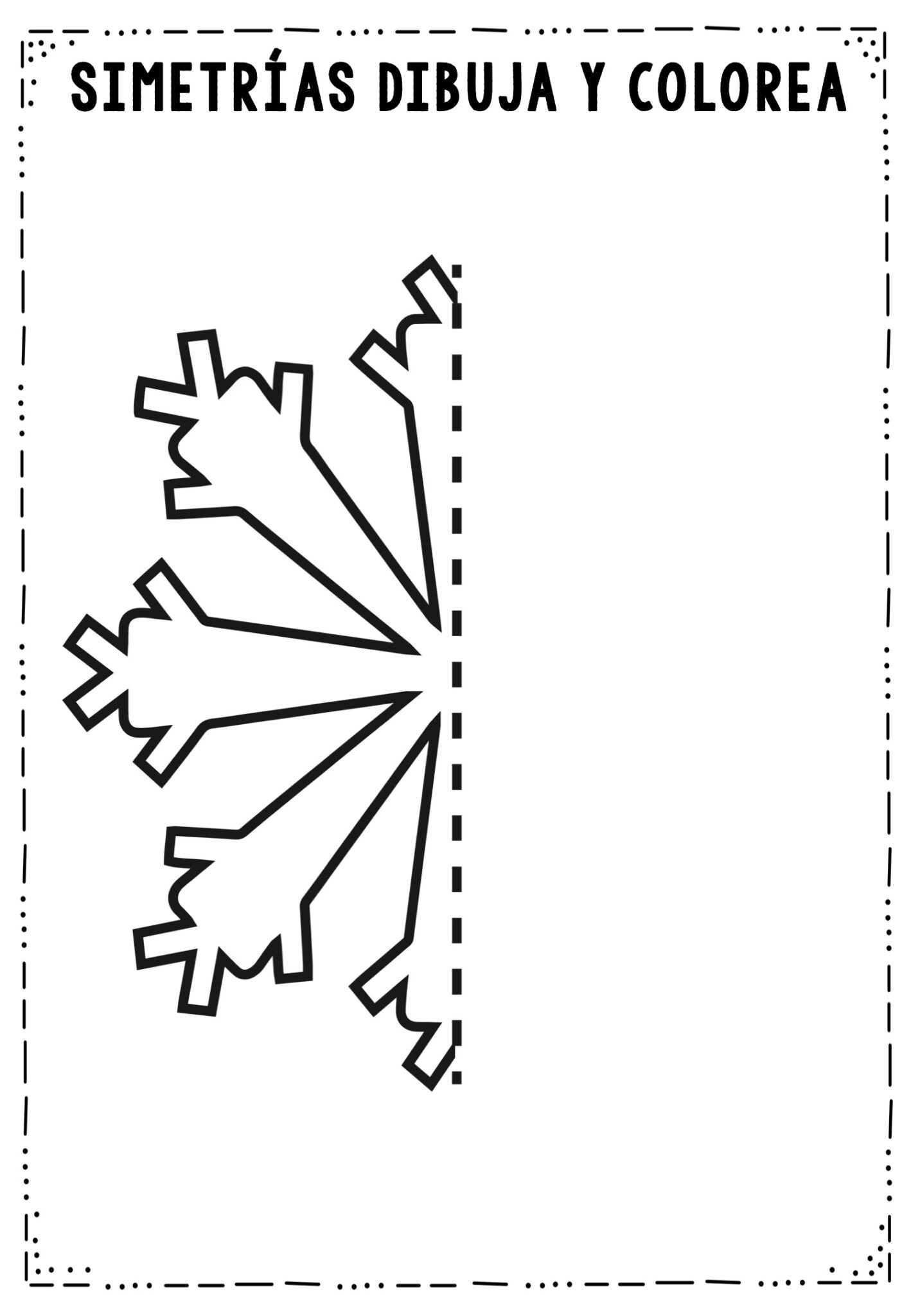 INVIERNO trabajamos la atención visual con estos dibujos de simetrías ...