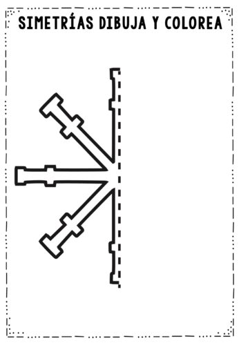 INVIERNO trabajamos la atención visual con estos dibujos de simetrías ...