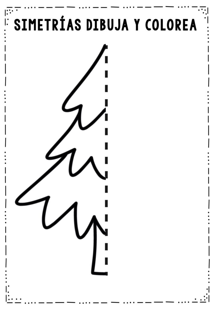 INVIERNO trabajamos la atención visual con estos dibujos de simetrías ...