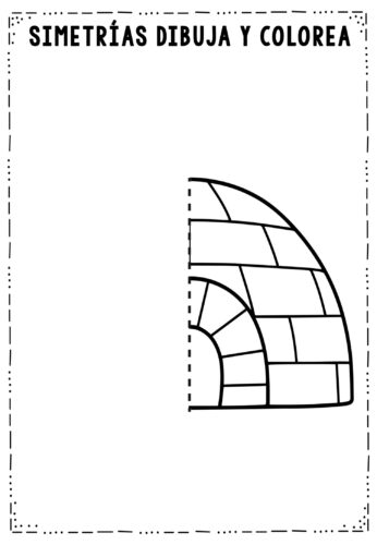 INVIERNO trabajamos la atención visual con estos dibujos de simetrías ...