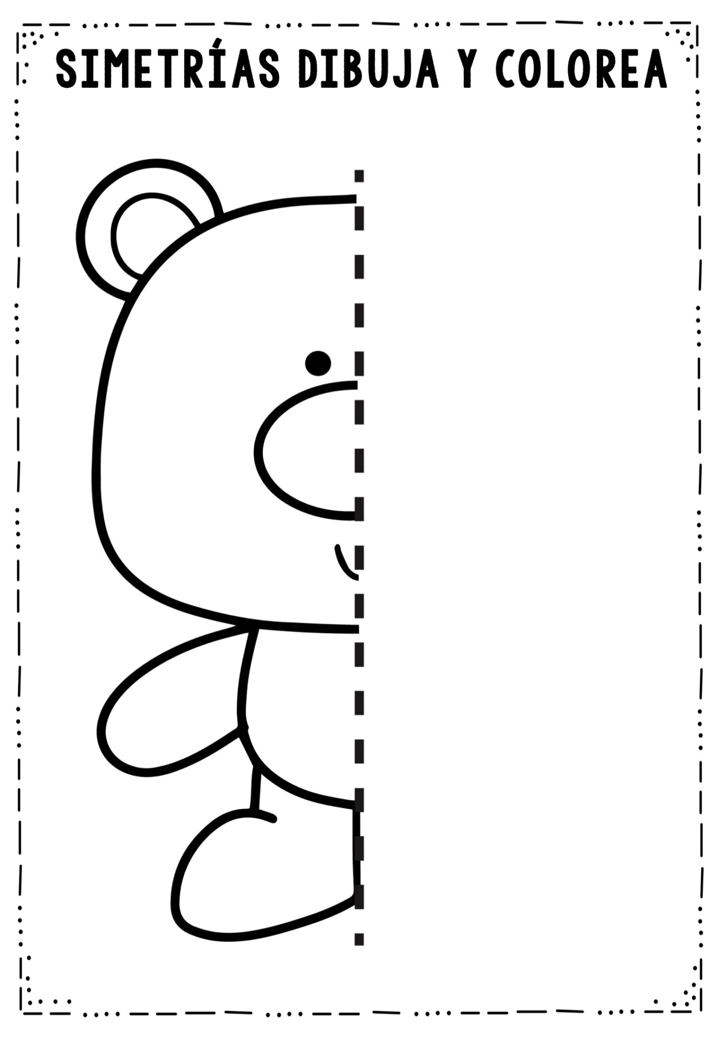 INVIERNO trabajamos la atención visual con estos dibujos de simetrías ...