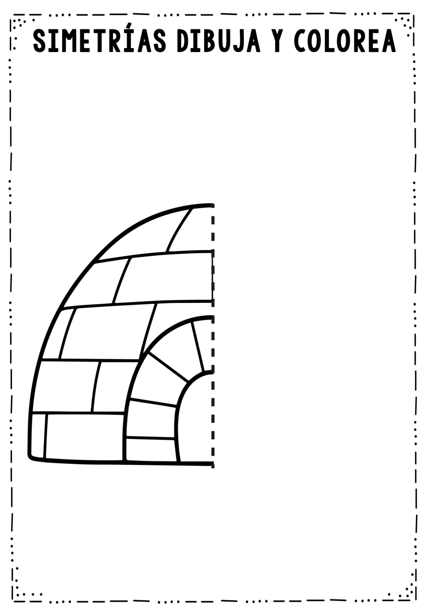 INVIERNO trabajamos la atención visual con estos dibujos de simetrías ...