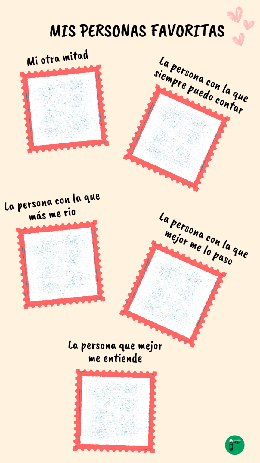 "Mis personas favoritas" para el día del amor y la amistad -Orientacion ...