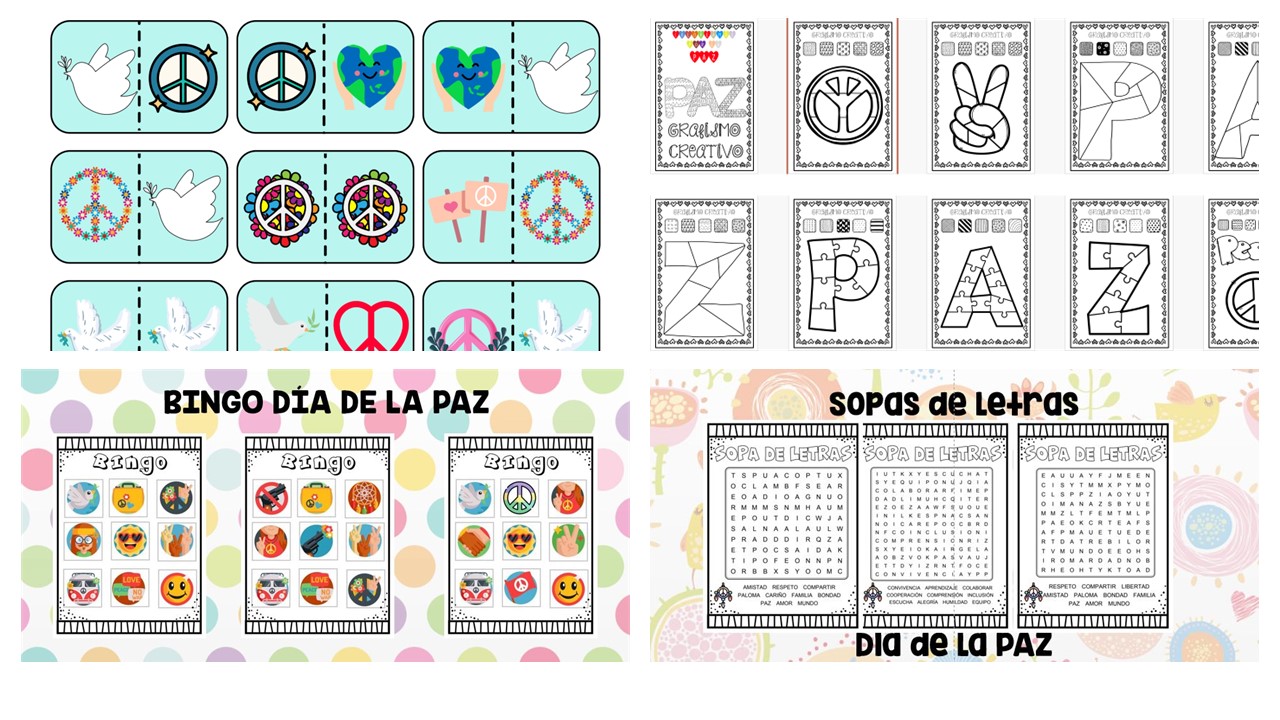 3 MURALES COLABORATIVOS Día De La Paz 4x4 -Orientacion Andujar