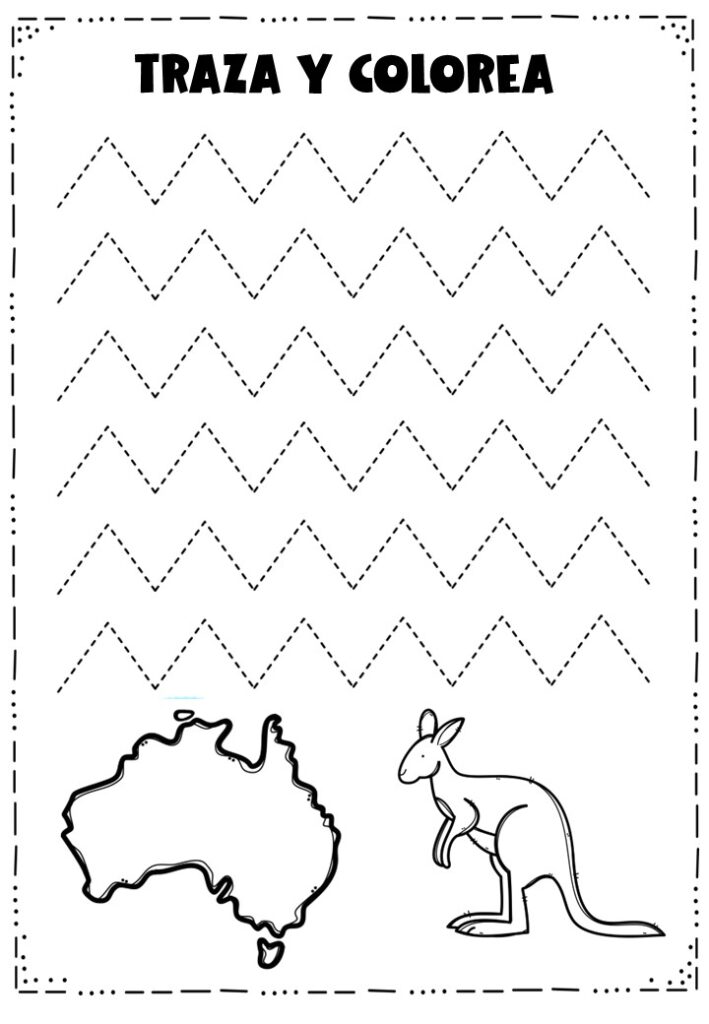 TRAZA Y COLOREA ESPECIAL GRAFOMOTRICIDAD EN INFANTIL -Orientacion Andujar