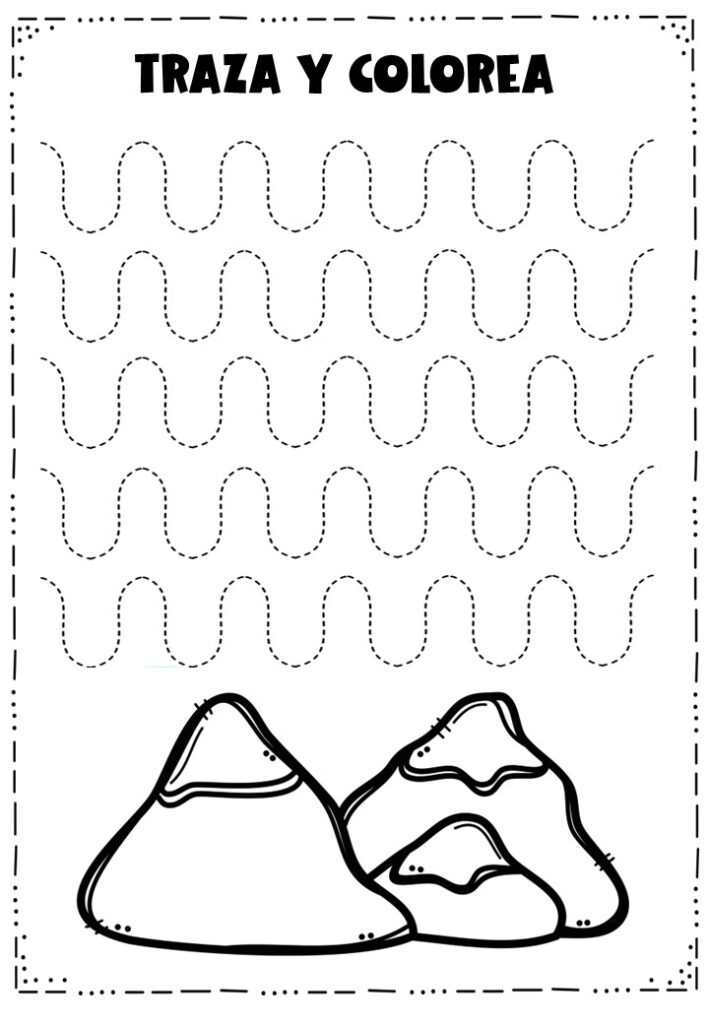 TRAZA Y COLOREA ESPECIAL GRAFOMOTRICIDAD EN INFANTIL -Orientacion Andujar