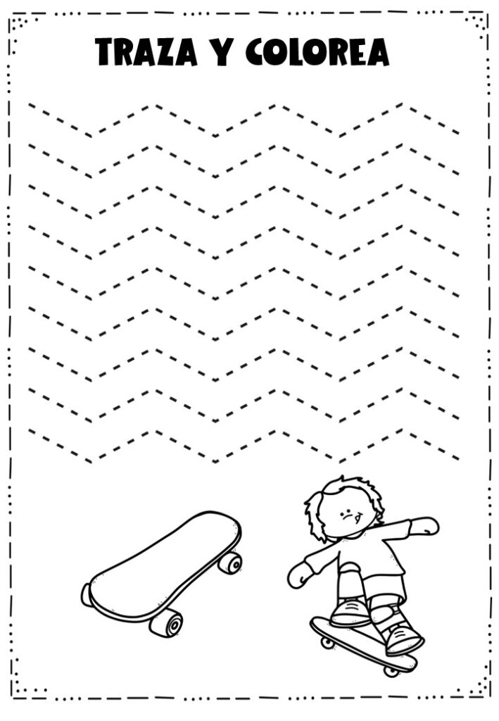 TRAZA Y COLOREA ESPECIAL GRAFOMOTRICIDAD EN INFANTIL -Orientacion Andujar