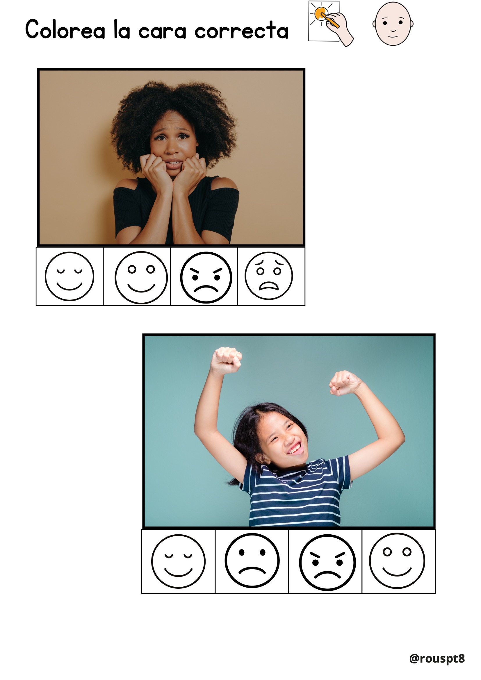 Material sencillo para trabajar las emociones - Orientacion Andujar