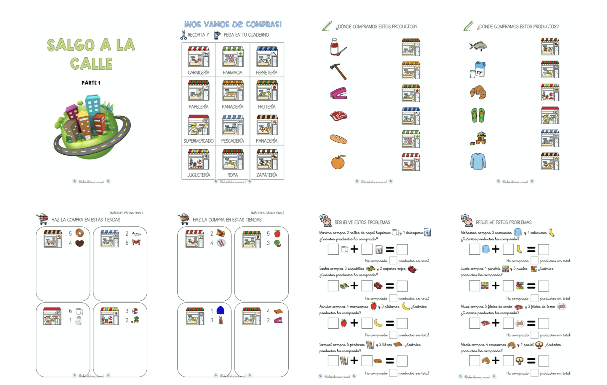 UNIDAD léxica LAS TIENDAS DE LA CIUDAD -Orientacion Andujar