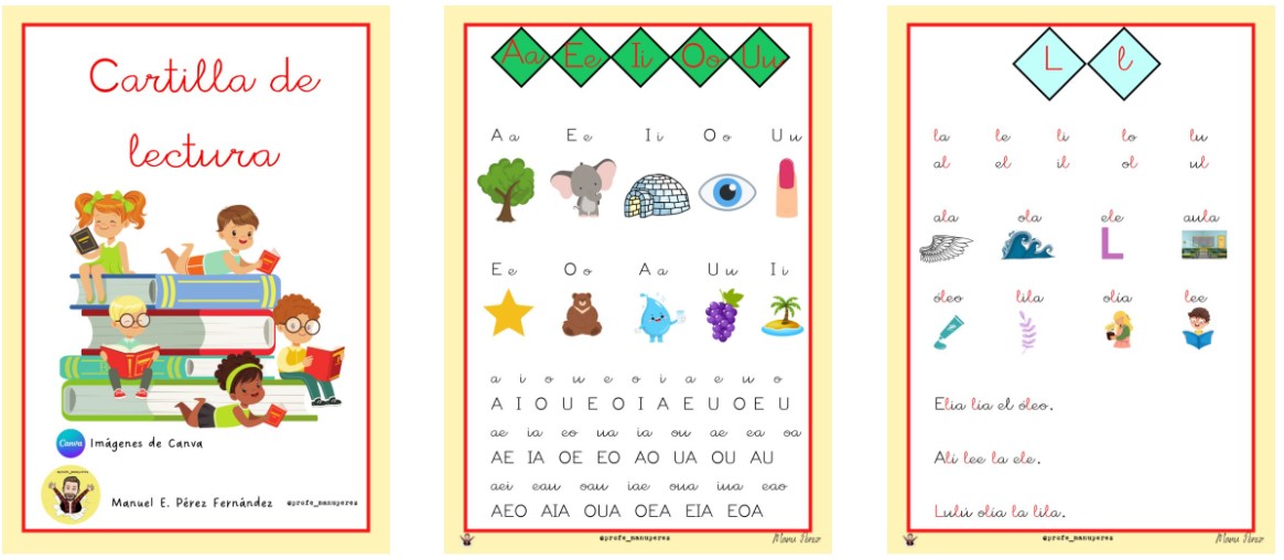 TABLEROS DE letras, sílabas directas, inversas y trabadas, para ...