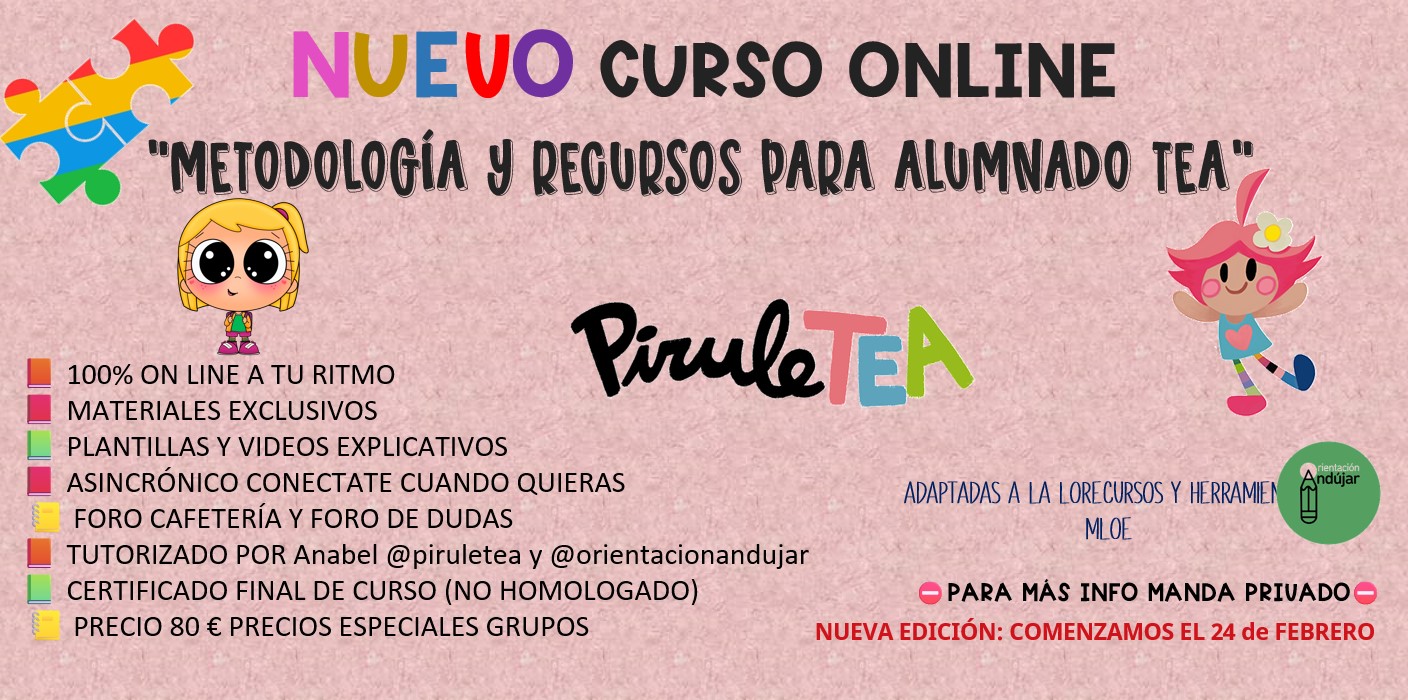 Material TEA agendas adaptadas diarias 6 niveles -Orientacion Andujar