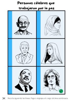 Librito: Personas célebres que lucharon por la paz -Orientacion Andujar