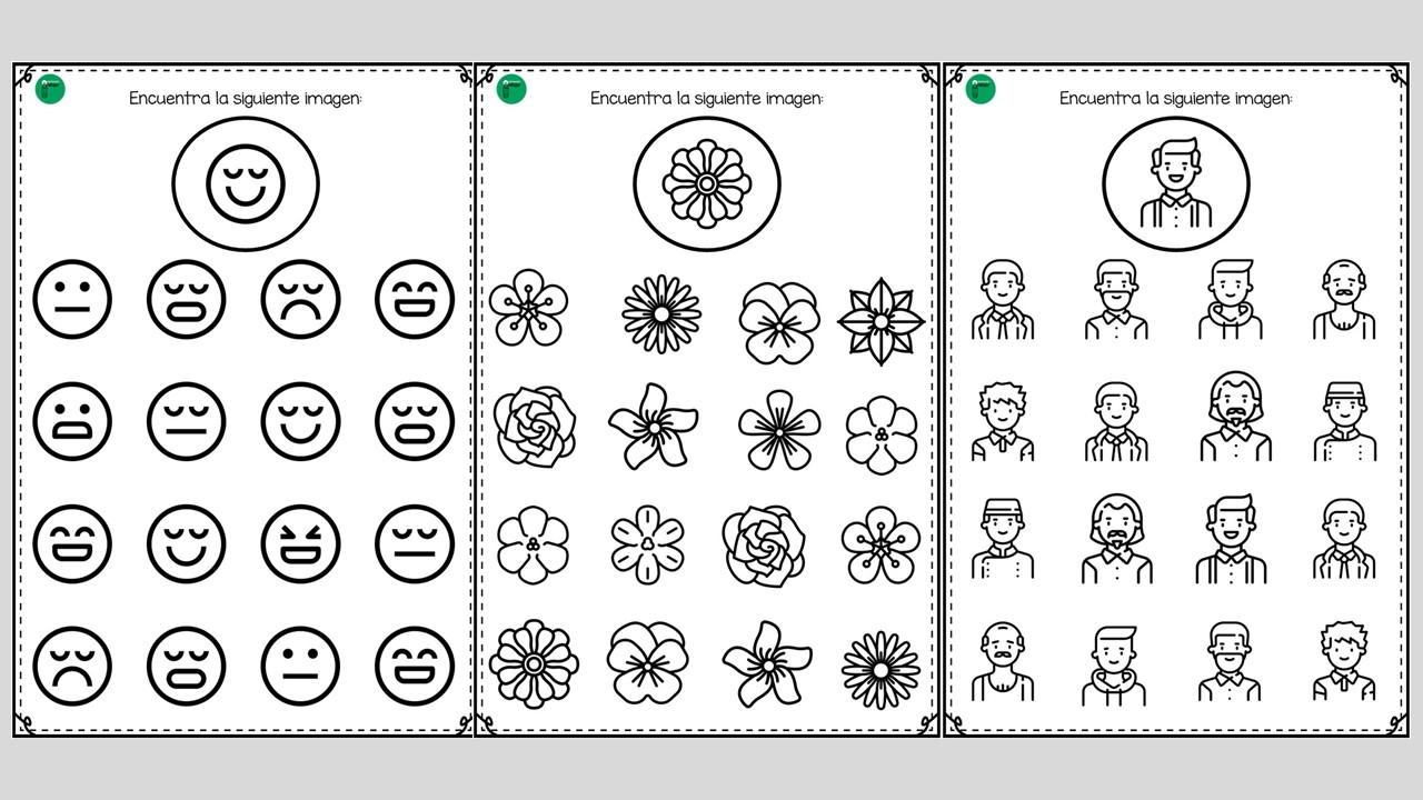 Fichas de rastreo visual para ejercitar la atención -Orientacion Andujar