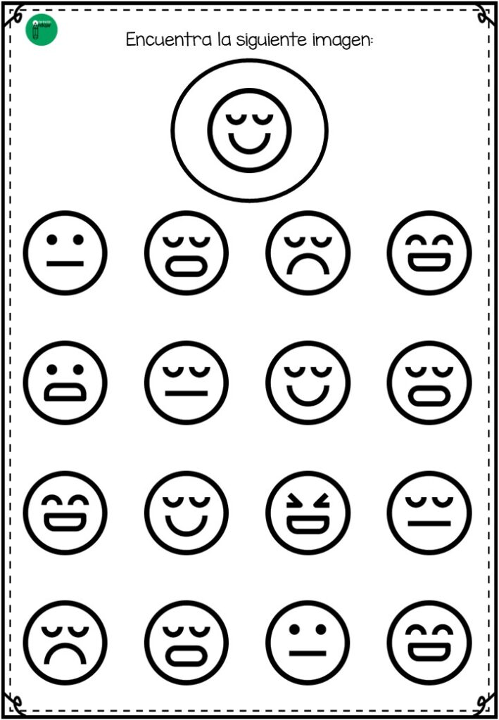 Fichas de rastreo visual para ejercitar la atención -Orientacion Andujar