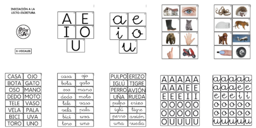 CUADERNO VOCALES INICIACIÓN A LA LECTO-ESCRITURA - Orientacion Andujar