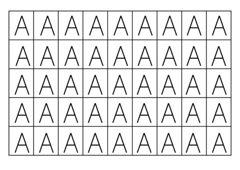 Letras del abecedario para recortar y trabajar en infantil ...