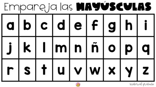 Reconocimiento de letras minúsculas y mayúsculas - Orientacion Andujar