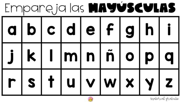 Reconocimiento de letras minúsculas y mayúsculas - Orientacion Andujar