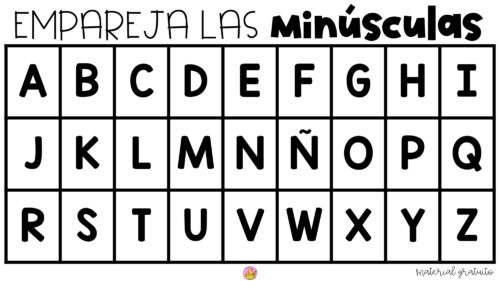 Reconocimiento de letras minúsculas y mayúsculas - Orientacion Andujar