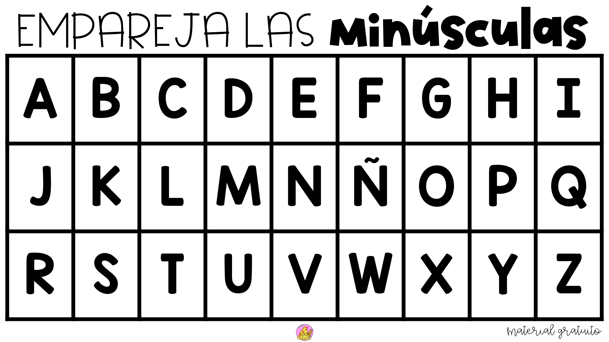 Reconocimiento de letras minúsculas y mayúsculas - Orientacion Andujar