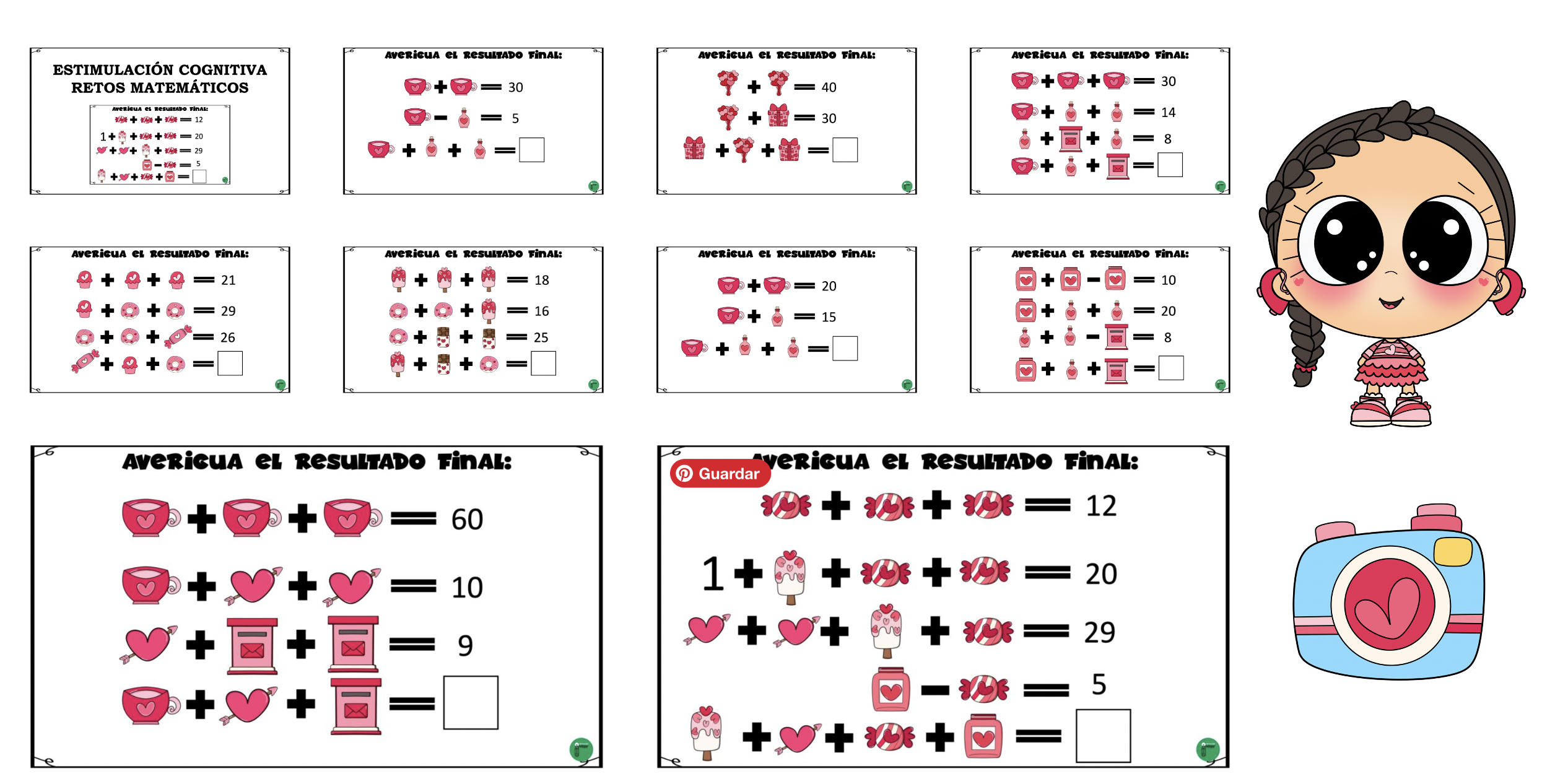 Retos Matemáticos – Estimulación Cognitiva ESPECIAL San Valentín ...