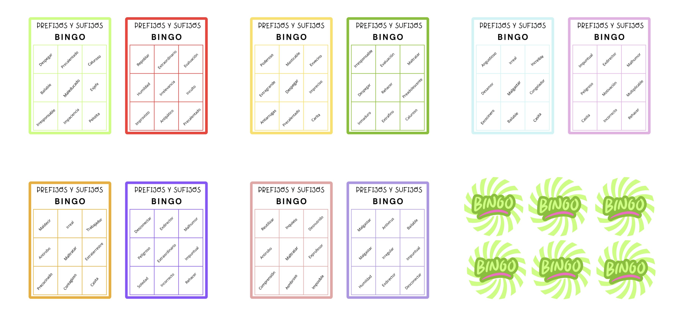 Prefijos Y Sufijos Pinterest