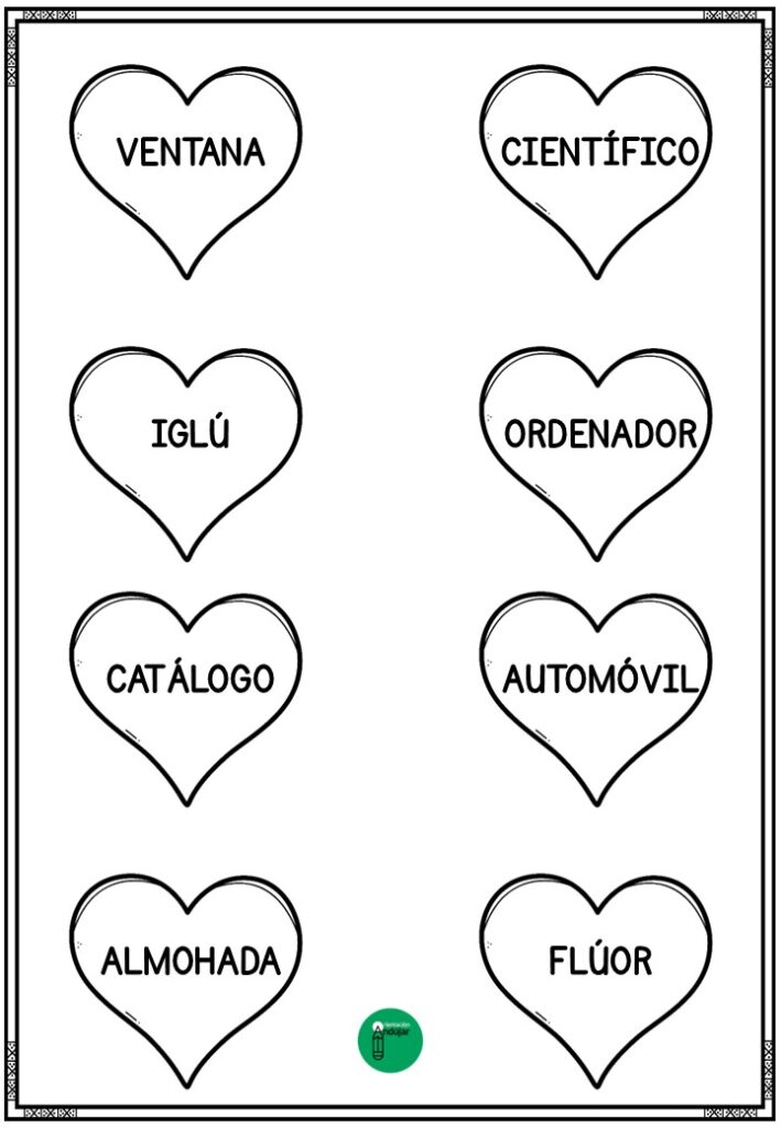Actividad manipulativa para clasificar palabras en aguda, llana o ...