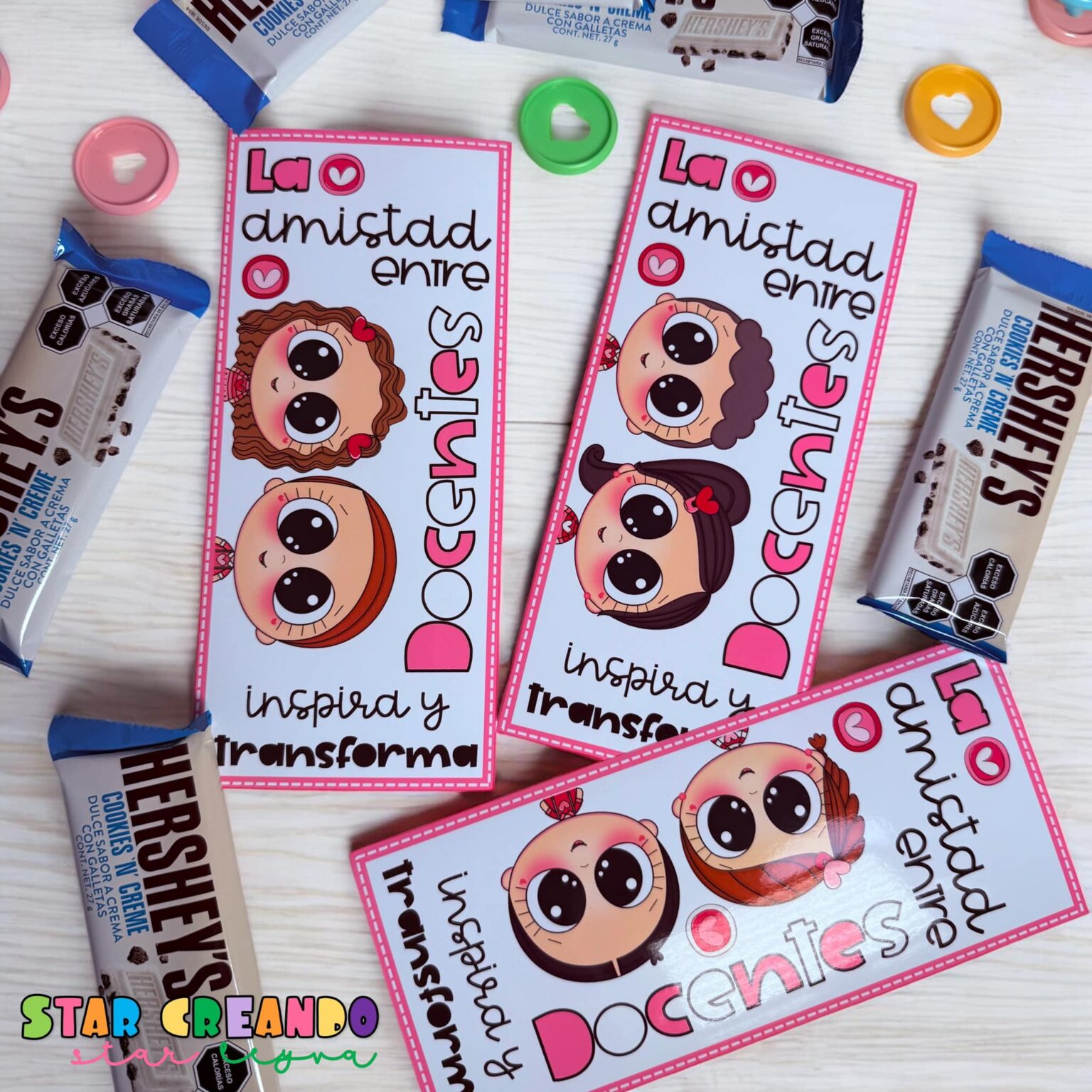 Separadores, marcapáginas para tu maestra favorita. Amor y amistad ...