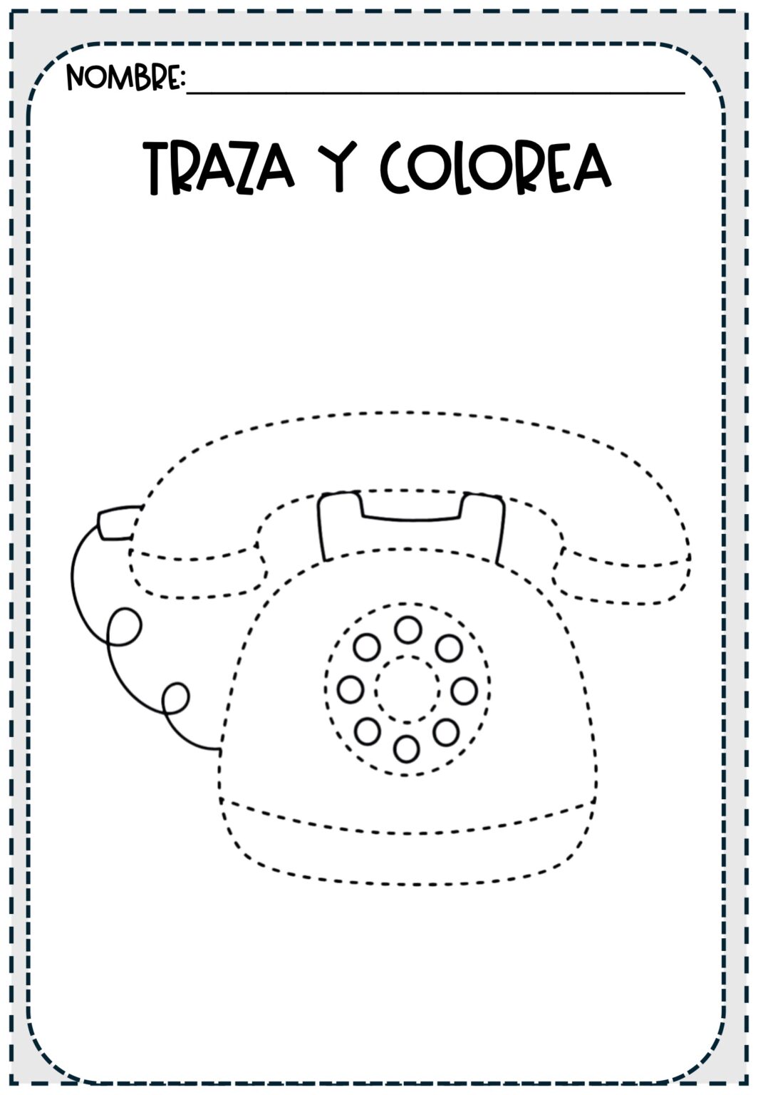 Bonitas fichas de GRAFOMOTRICIDAD: traza y colorea - Orientacion Andujar
