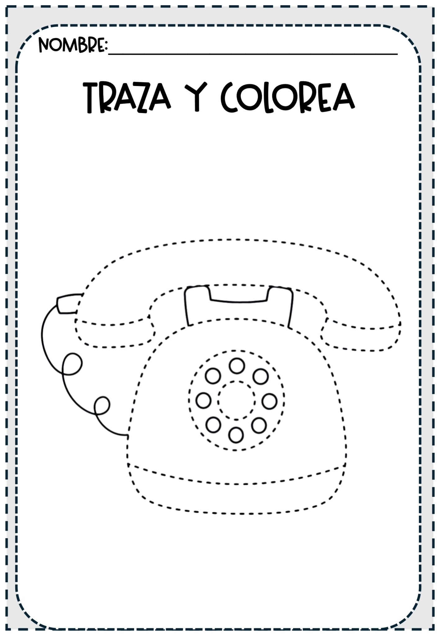 Bonitas fichas de GRAFOMOTRICIDAD: traza y colorea - Orientacion Andujar
