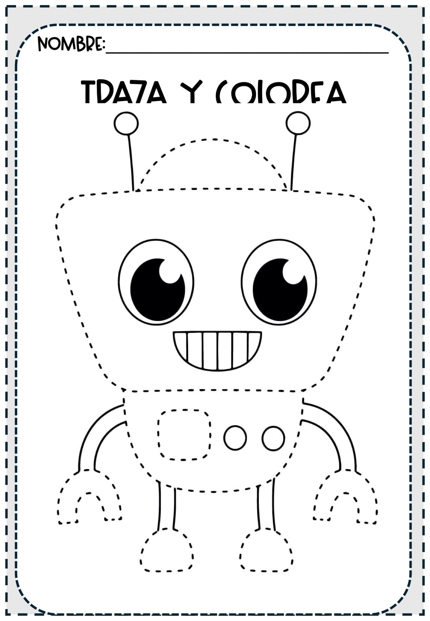 Bonitas fichas de GRAFOMOTRICIDAD: traza y colorea - Orientacion Andujar