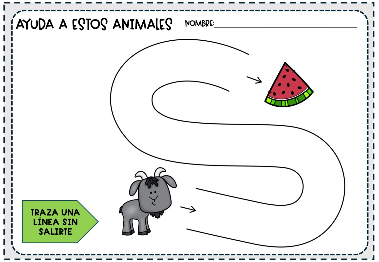 Bonitas fichas de grafo mini laberintos para infantil - Orientacion Andujar