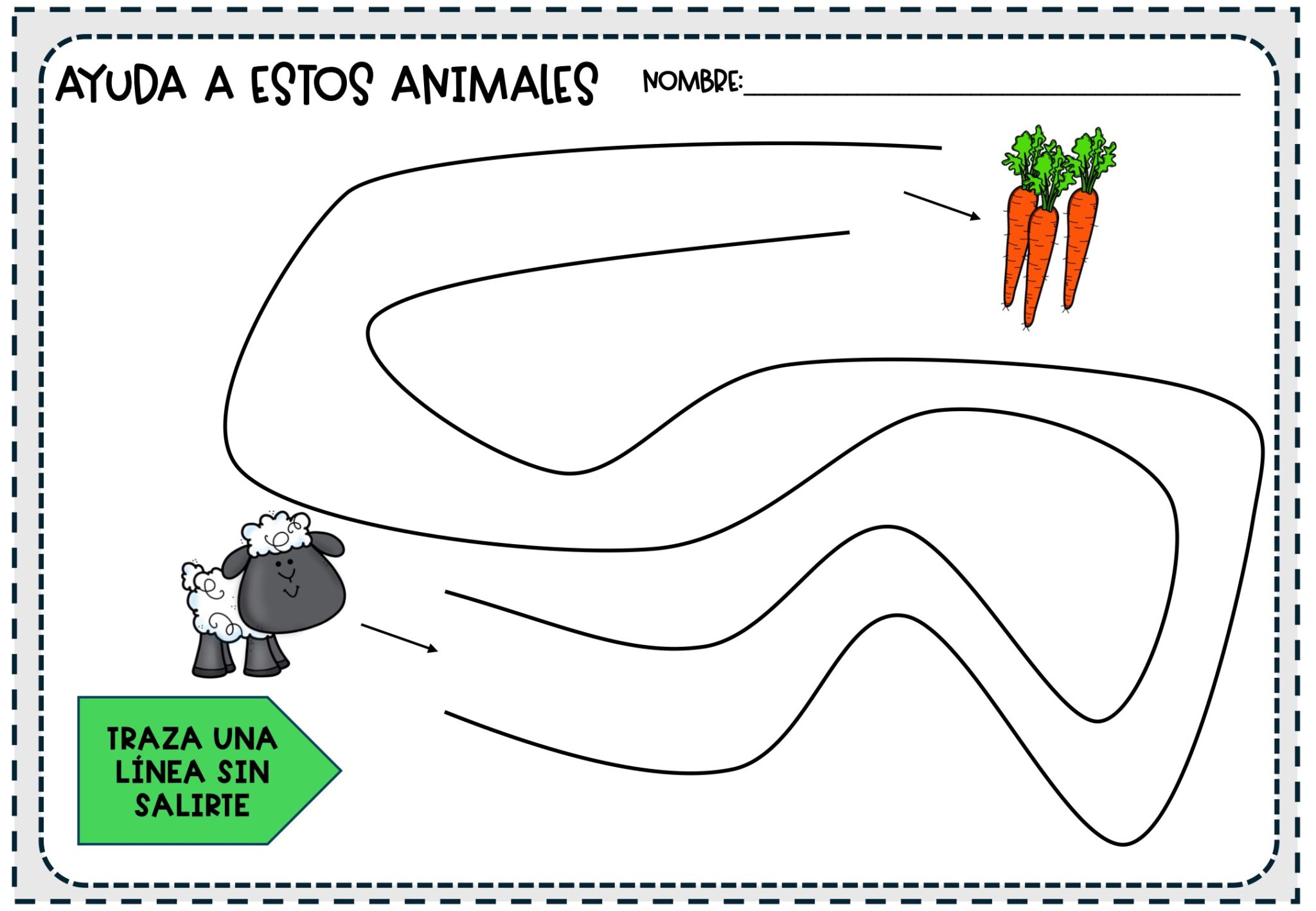 Bonitas fichas de grafo mini laberintos para infantil - Orientacion Andujar