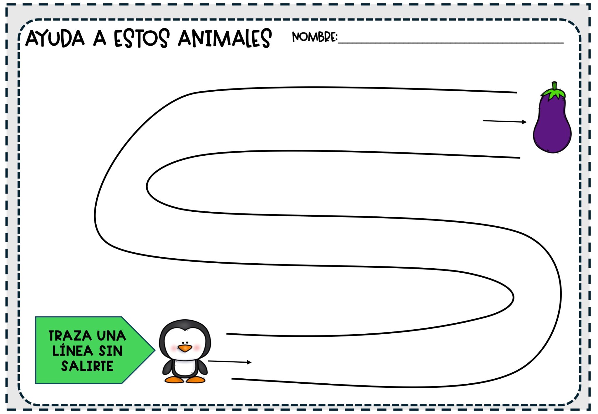 Bonitas fichas de grafo mini laberintos para infantil - Orientacion Andujar