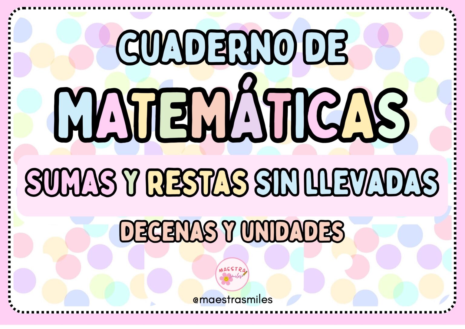 CUADERNO DE SUMAS Y RESTAS SIN LLEVADAS - Orientacion Andujar